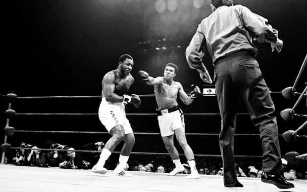 Jan. 28, 1974: Ali vs Frazier II -- Joe Smokeless As Ali Clinches To ...
