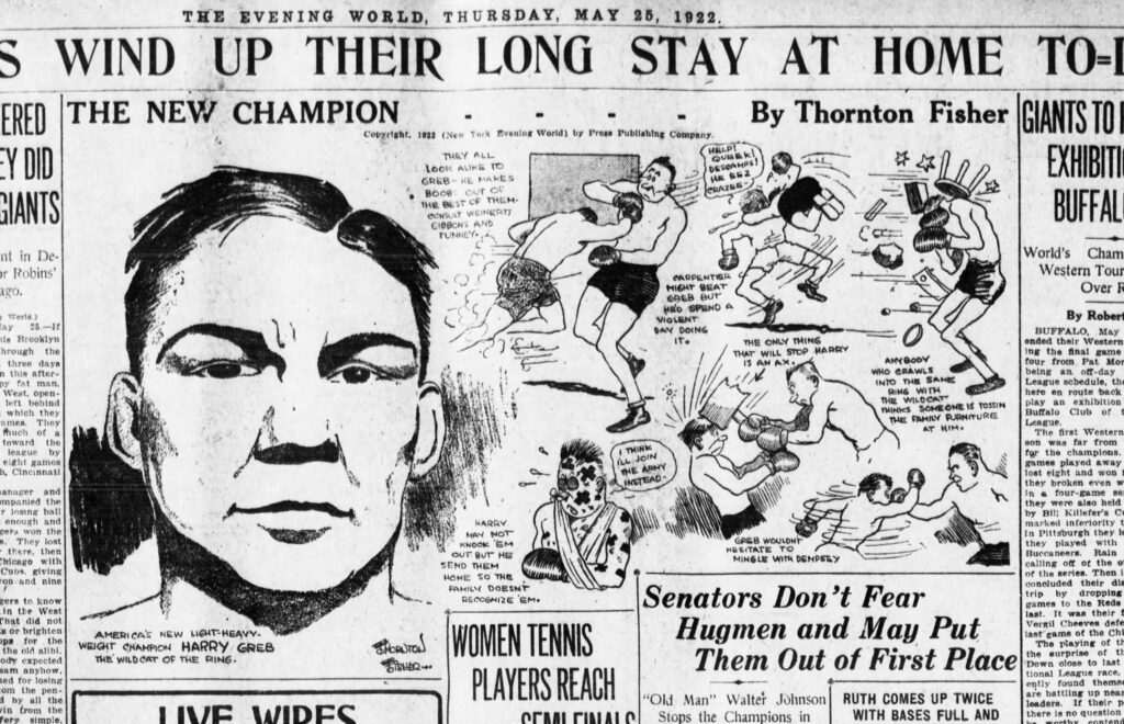 Harry Greb And His Incredible 1922- Part One: Facing The Fighting Marine